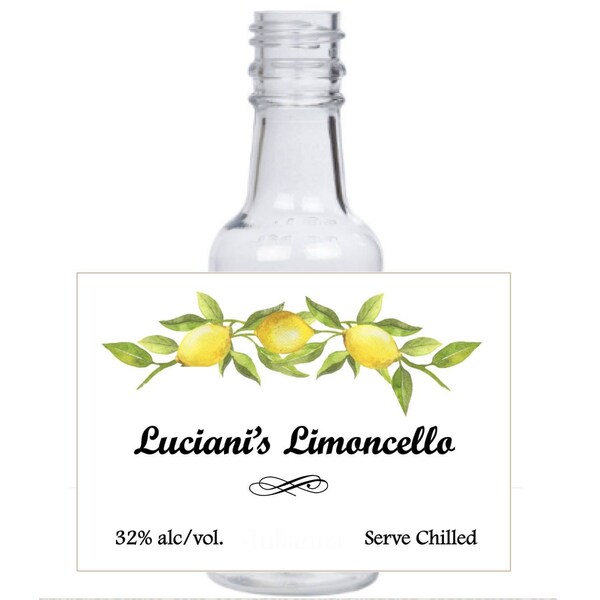 Mini Limoncello Bottles - Etsy