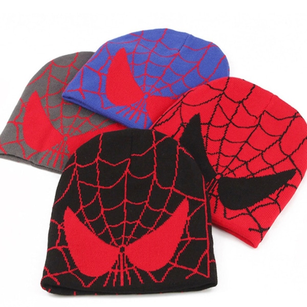 Knitted Spider Man Hat - Etsy