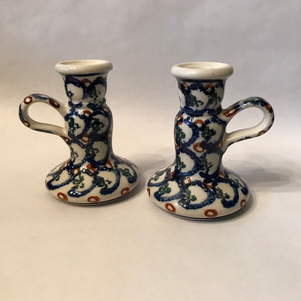 Pottery Candlesticks - Etsy