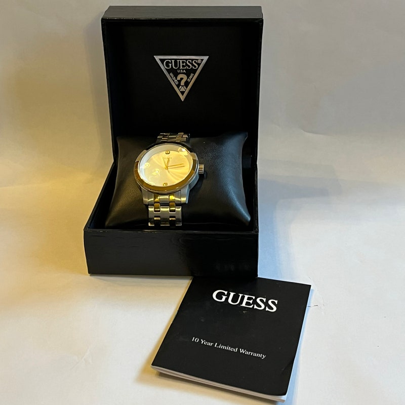 Guess Men's Gold Watch - Etsy