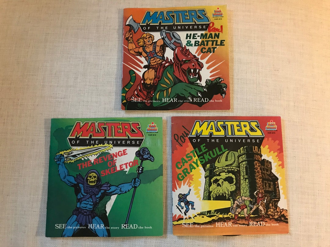 Set of Three Masters of the Universe Read-along Book and Record, the ...