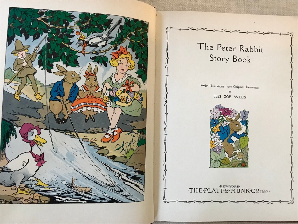 The Peter Rabbit Story Book by Beatrix Potter 100 Color - Etsy