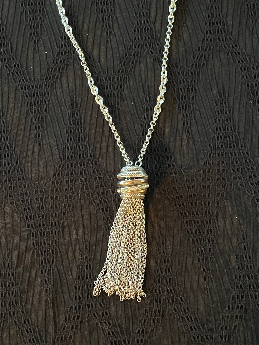 Brighton Neptune's Rings Collection Tassel Necklace, Adjustable 40 ...