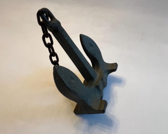 U.S.S. North Carolina Battleship Miniature Anchor, 3.25" X 2.25" (not ...