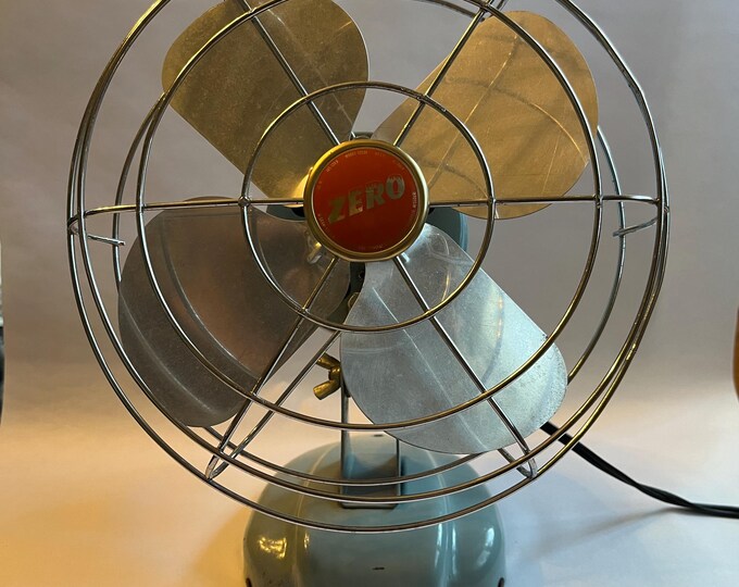 Small Zero Electric Fan, Vintage Adjustable Working Zero Desktop Fan ...
