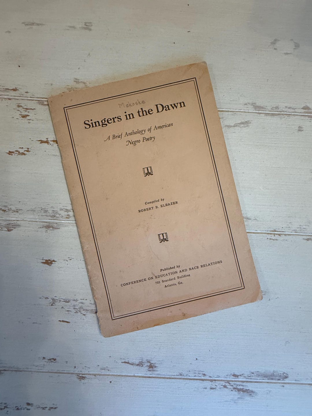 Singers in the Dawn - A Brief Anthology of American Negro Poetry ...
