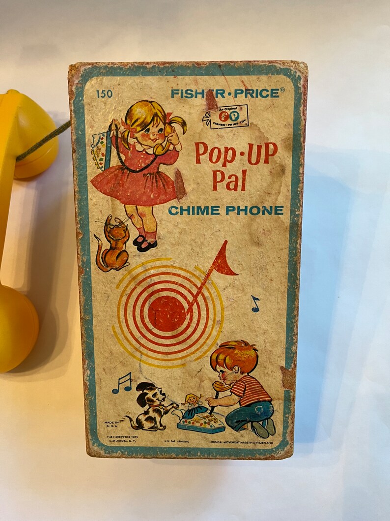 Fisher Price Pop up Pal Chime Phone Play Push Button - Etsy