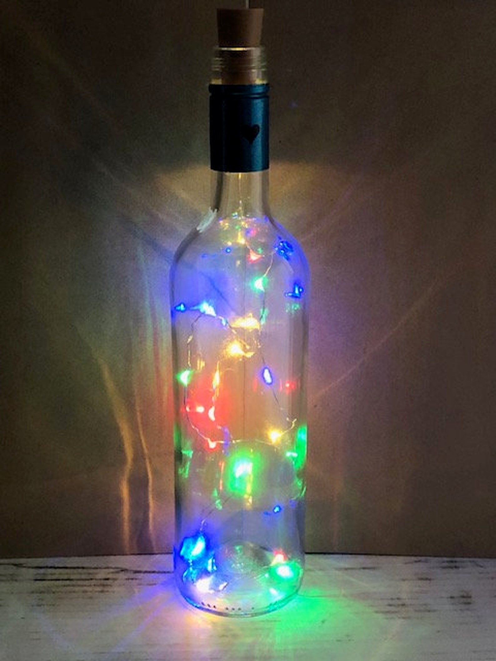1 X LED String Bottle Cork Light Various Colours to Choose | Etsy
