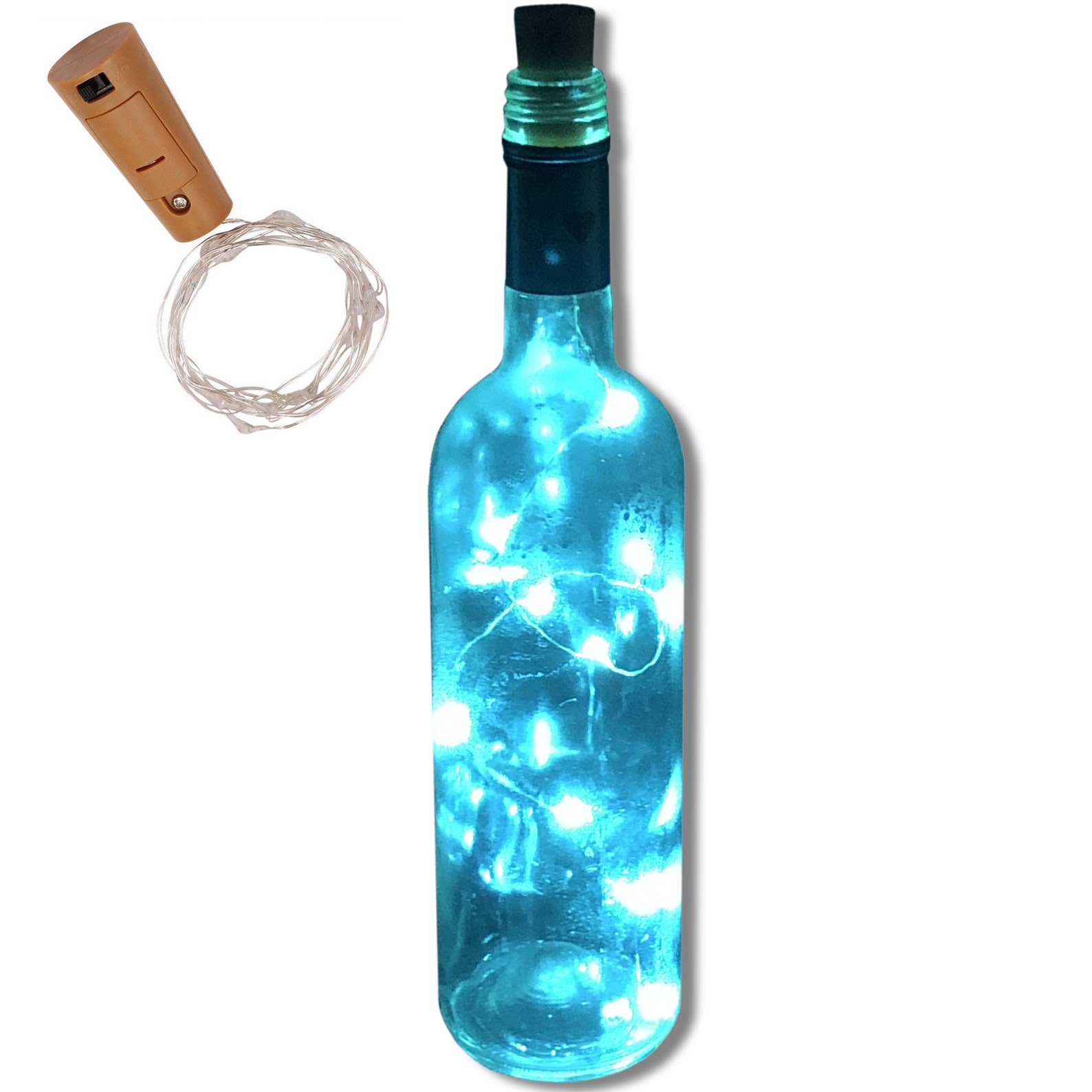 1 X LED String Bottle Cork Light Various Colours to Choose | Etsy