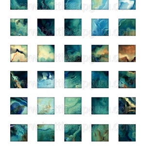 Silky OIL PAINT Art / 1x1 Inch Printable Square Images / Abstract 1 ...