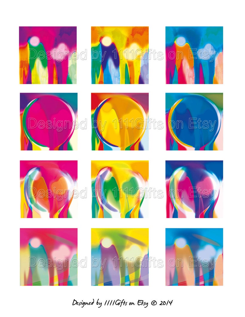 2 Inch Square Digital Collage Sheet Digital Download - Etsy