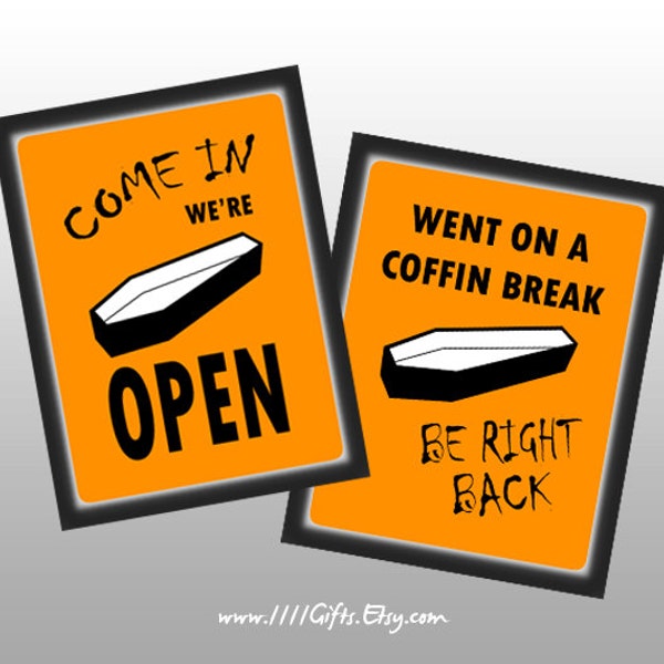 We Will Be Right Back Door Sign - Etsy