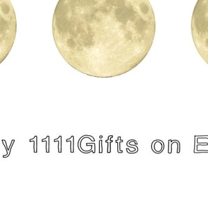 Full Moon 1 Inch Circle Digital Downloads * Round Collage Sheet for ...