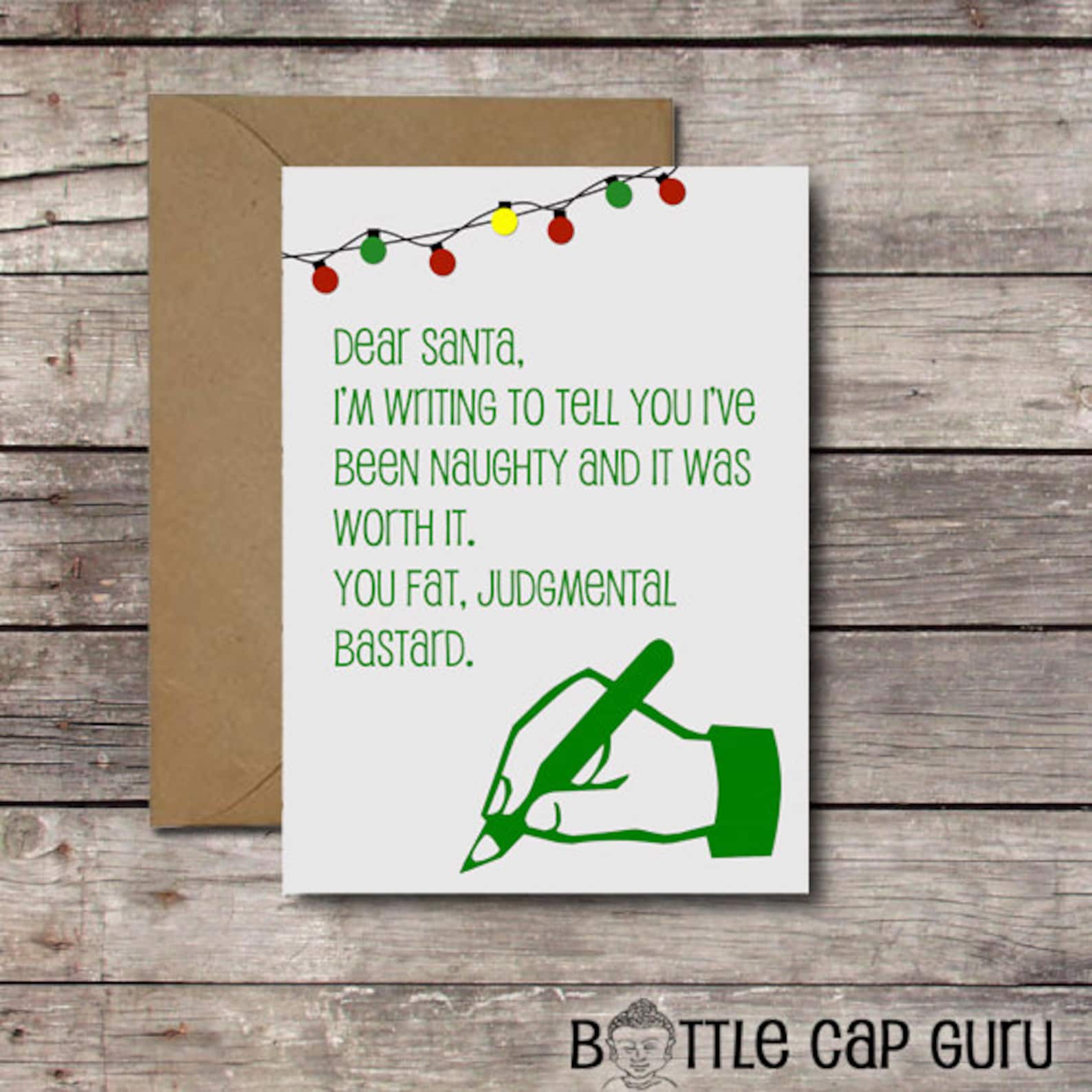 Funny Dear Santa Card / I've Been Naughty and It Was Worth - Etsy