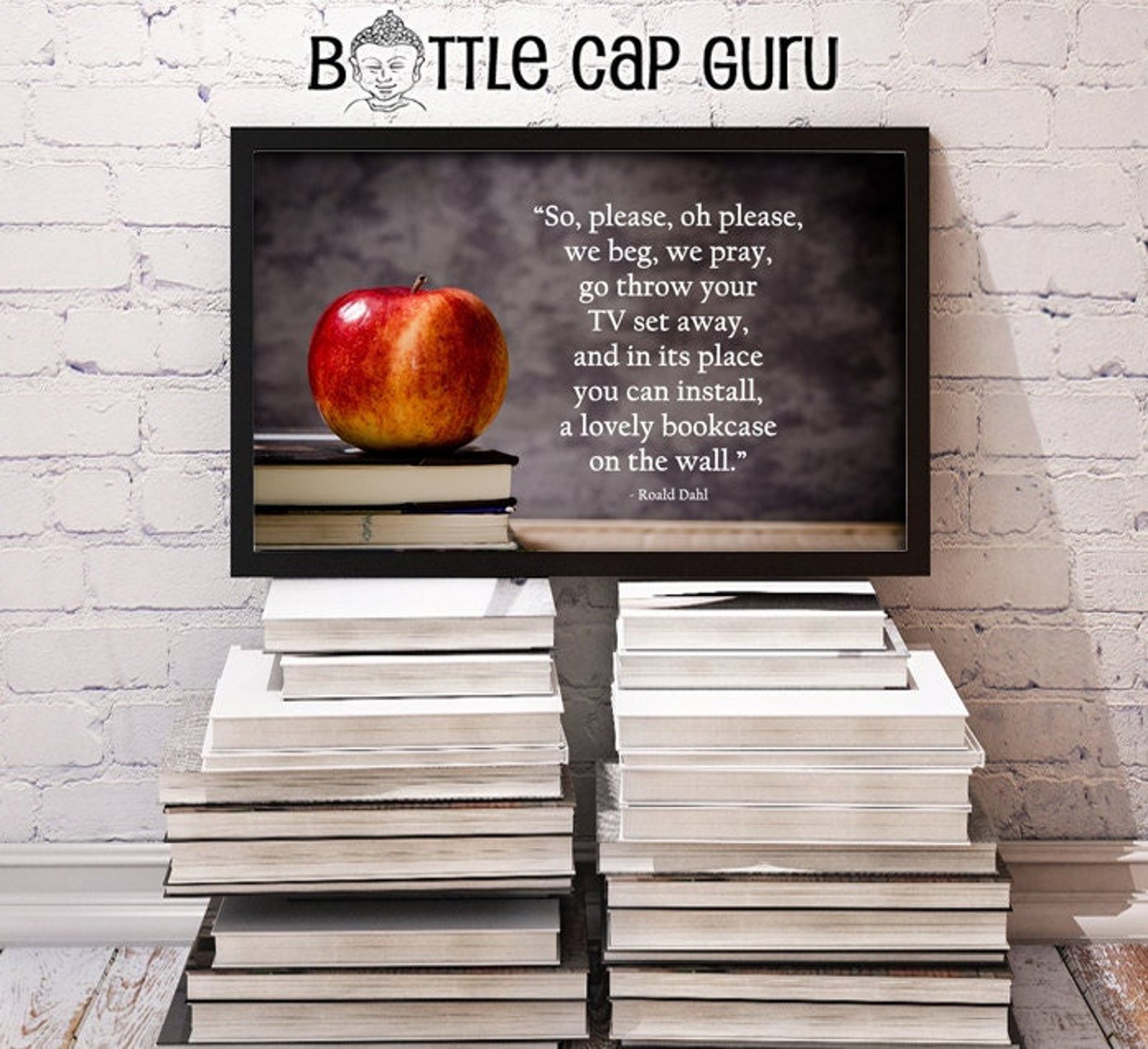 Roald Dahl Quote / so Please Oh Please TV Bookcase Quote / Printable ...