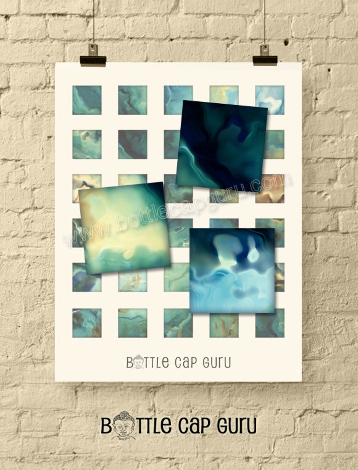 Silky OIL PAINT Art / 1x1 Inch Printable Square Images / Abstract 1 ...