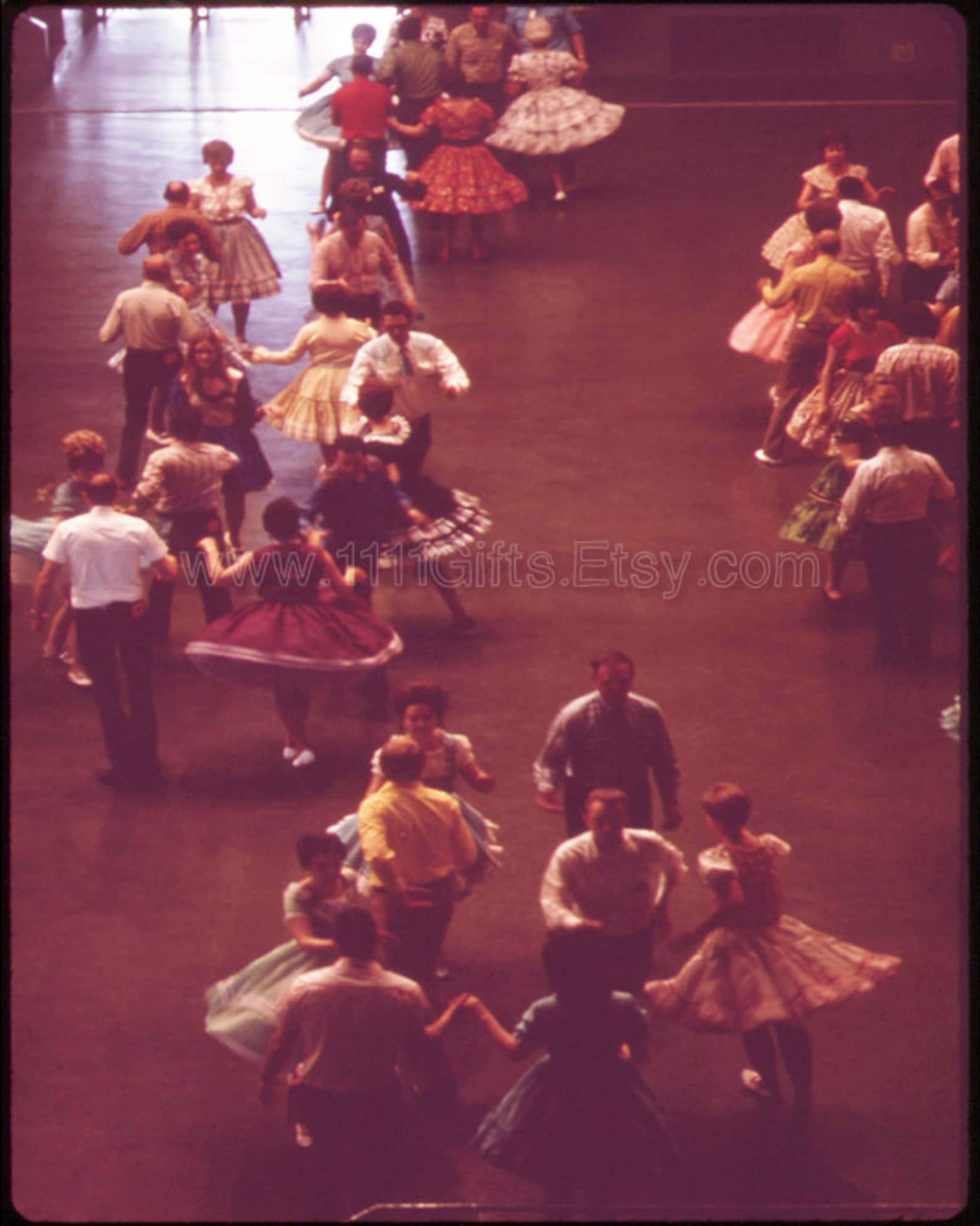 1973 Square Dancing Festival * Vintage Photography of Couples Dancing ...