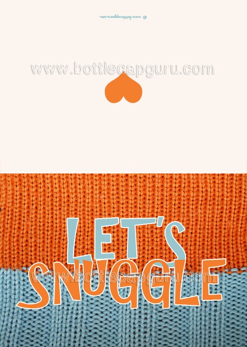 Let's Snuggle / Romantic Winter Sweater Greeting Card for a Cold Day ...