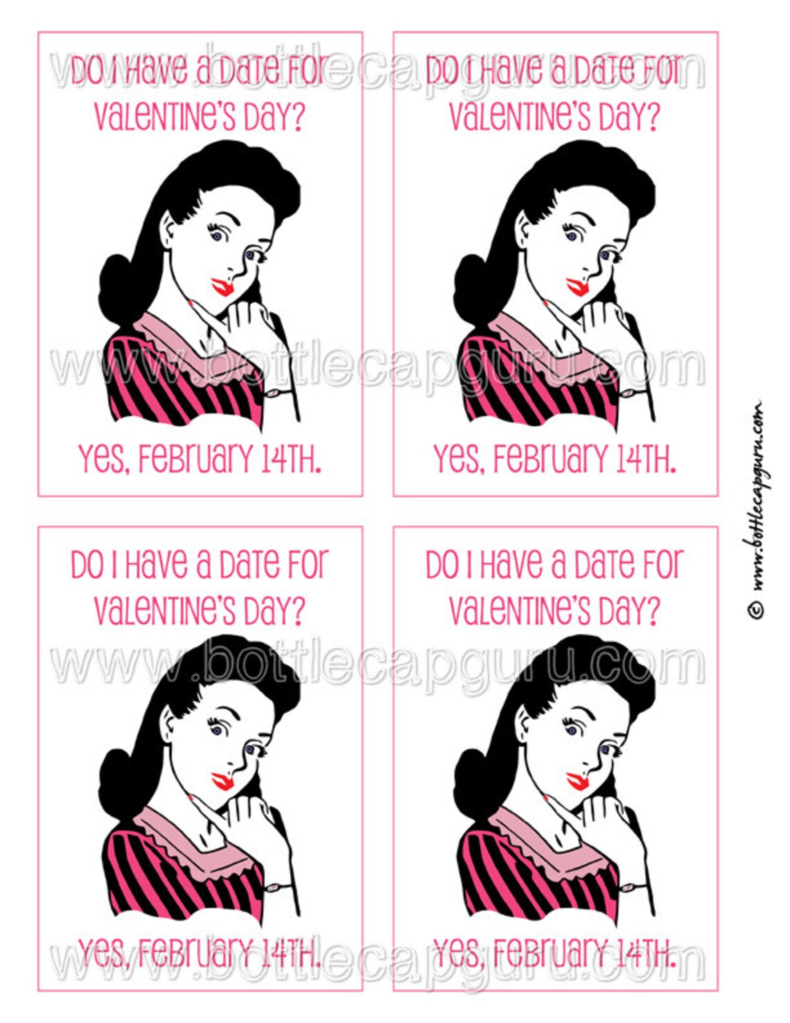 Funny Anti-valentine Card for Singles / Do I Have a Date for Valentine ...