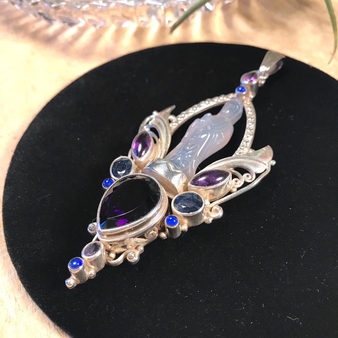 Goddess Pendant • Shankari Jewelry • Sterling Silver - Etsy