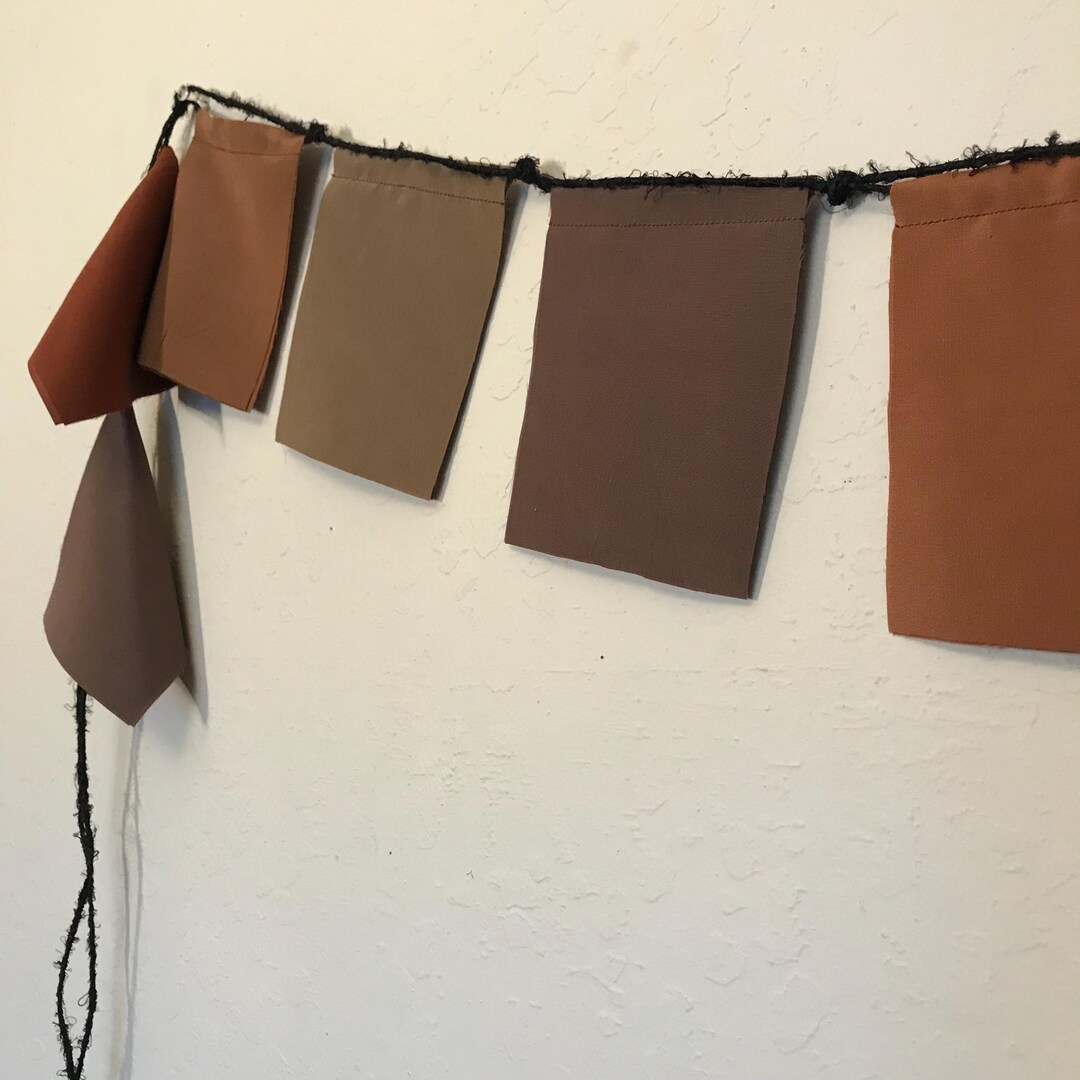 Prayer Flags • Peace Flags • Flag Garland • Silks • Deep Earthtones - Etsy