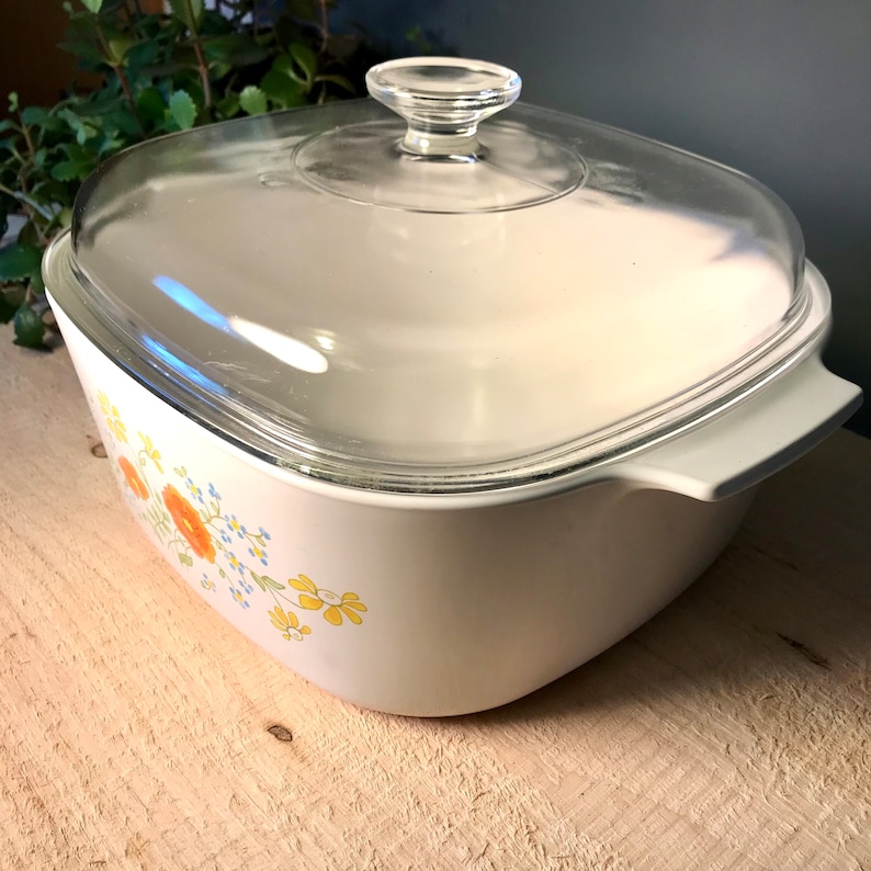 Vintage Corningware Rare Wildflowers Pattern Lidded Casserole - Etsy