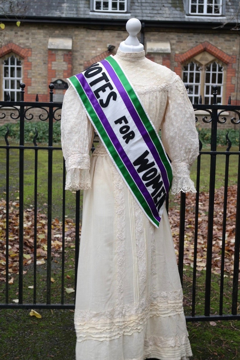 Votes for Women suffragette sash Handmade Edwardian | Etsy