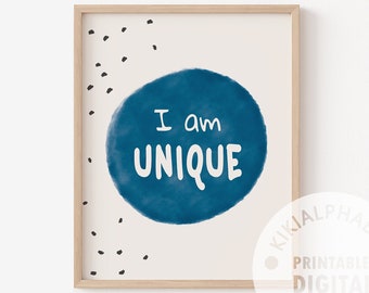 I Am Unique - Etsy