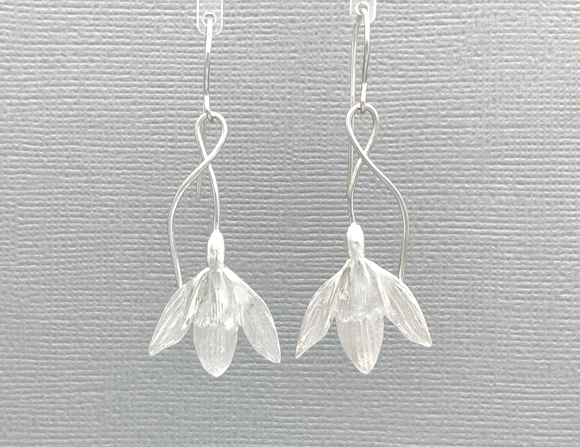 Snowdrop Silver Earrings Gifts for Her - Etsy UK