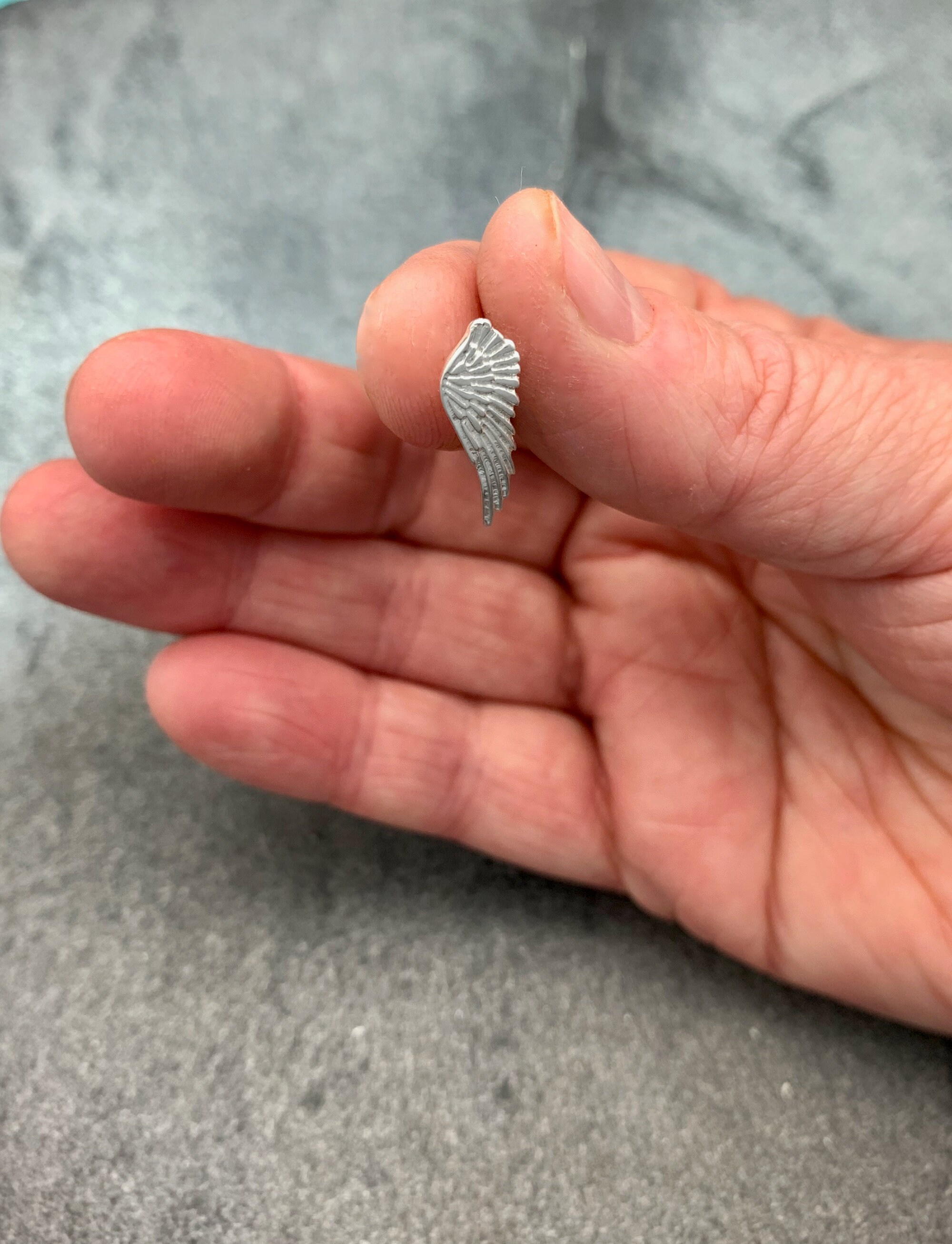 Angel Wing Climber/crawler/creeper Stud Silver Earrings - Etsy UK