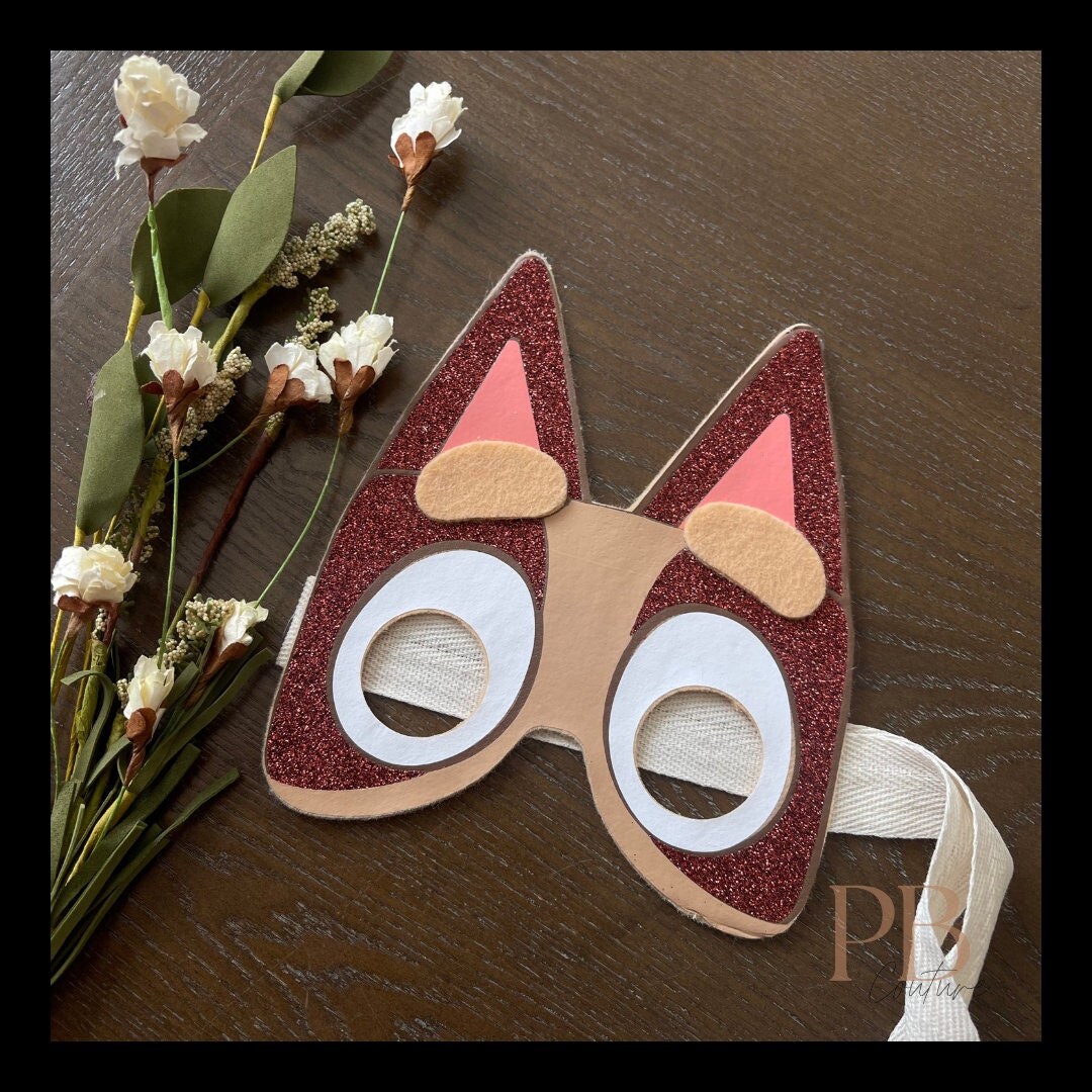 Bingo Dog Mask and Tail/ Blue Dog Dress Up - Etsy