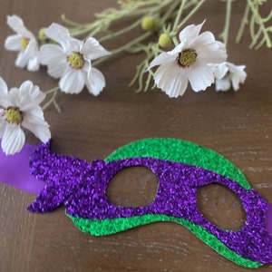 Ninja Turtle Donatello Mask/purple Mask - Etsy