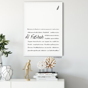 AL FATIHAH Islamic Printable Art Islamic Wall Art Islamic Dua Islamic ...