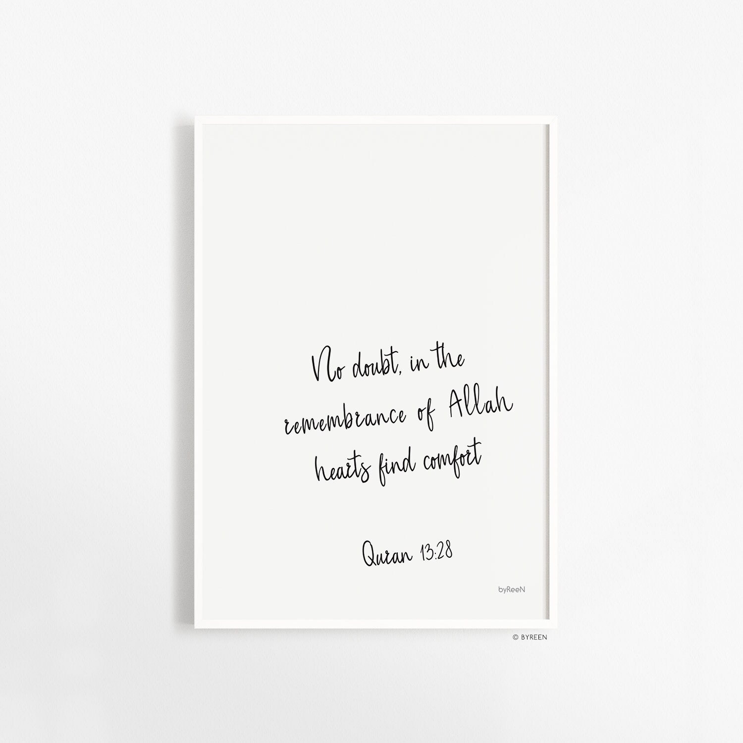 Qur'an Verses Printable Islamic Wall Art Islamic Poster Muslim Home ...