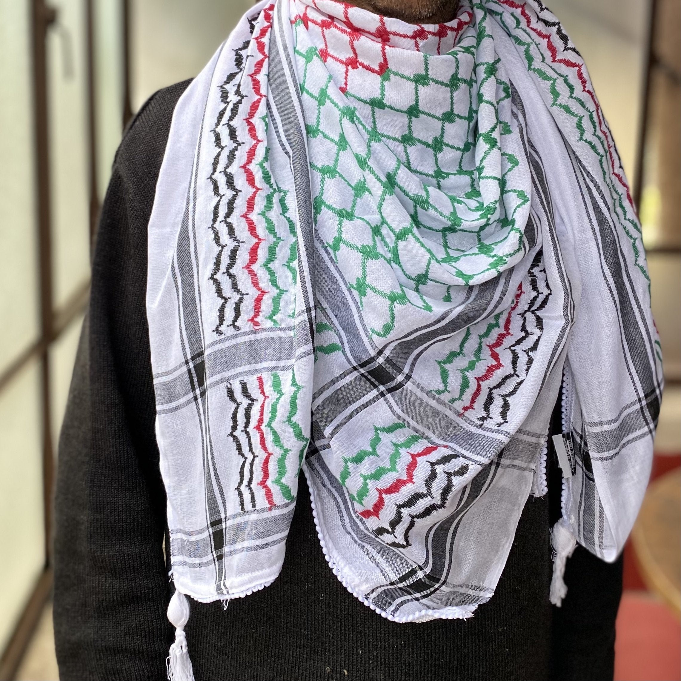 Keffiyeh Made in Palestine Original Keffiyeh Palestinian - Etsy
