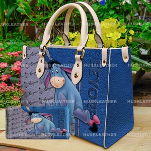 Personalized Eeyore Winnie the Pooh Cartoon Leather Bag Handbag,eeyore ...