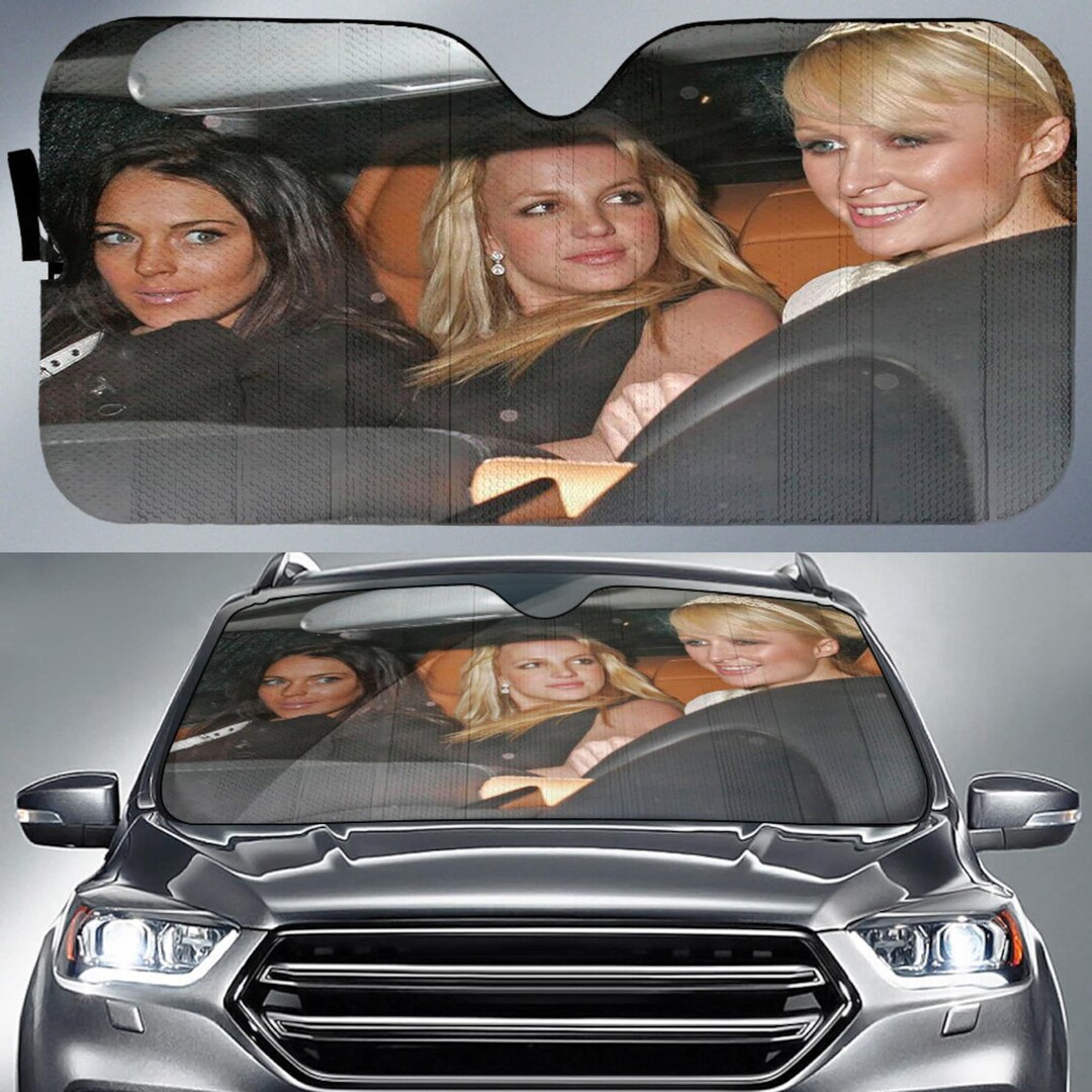 Paris Britney Lindsay Funny Driving Car Auto Sun Shade Auto Accessories ...