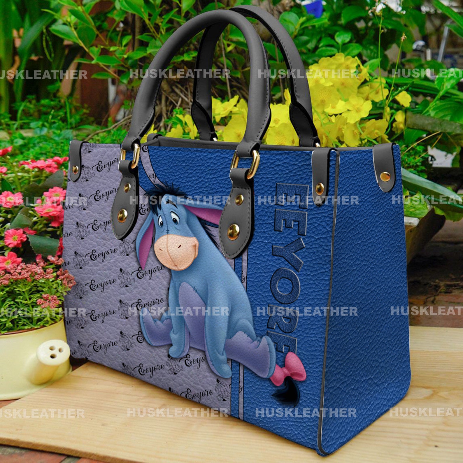 Personalized Eeyore Winnie the Pooh Cartoon Leather Bag Handbag,eeyore ...