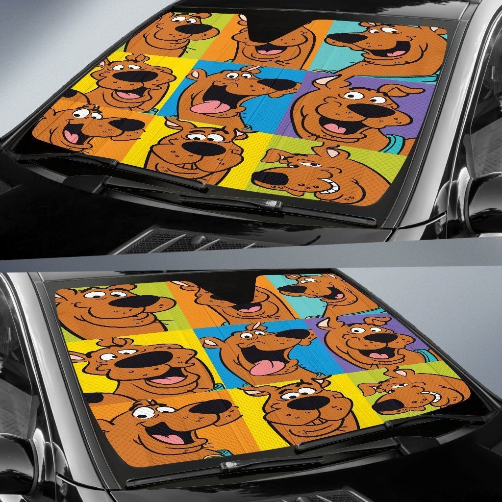 Scooby Doo Reaction Car Sun Shade, Scooby Doo and Friends Car ...