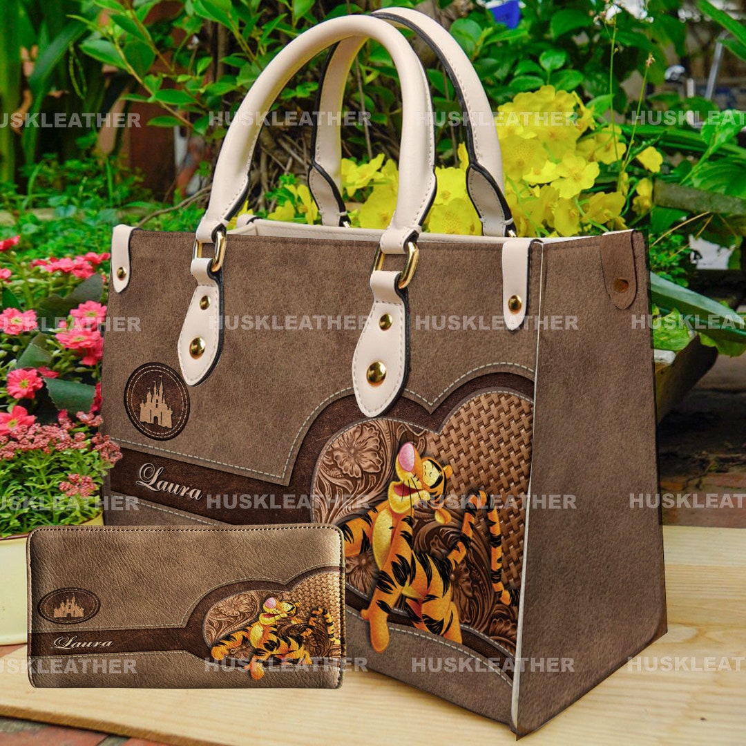 Personalized Winnie the Pooh Tigger Cartoon Leather Bag Handbag,tigger ...