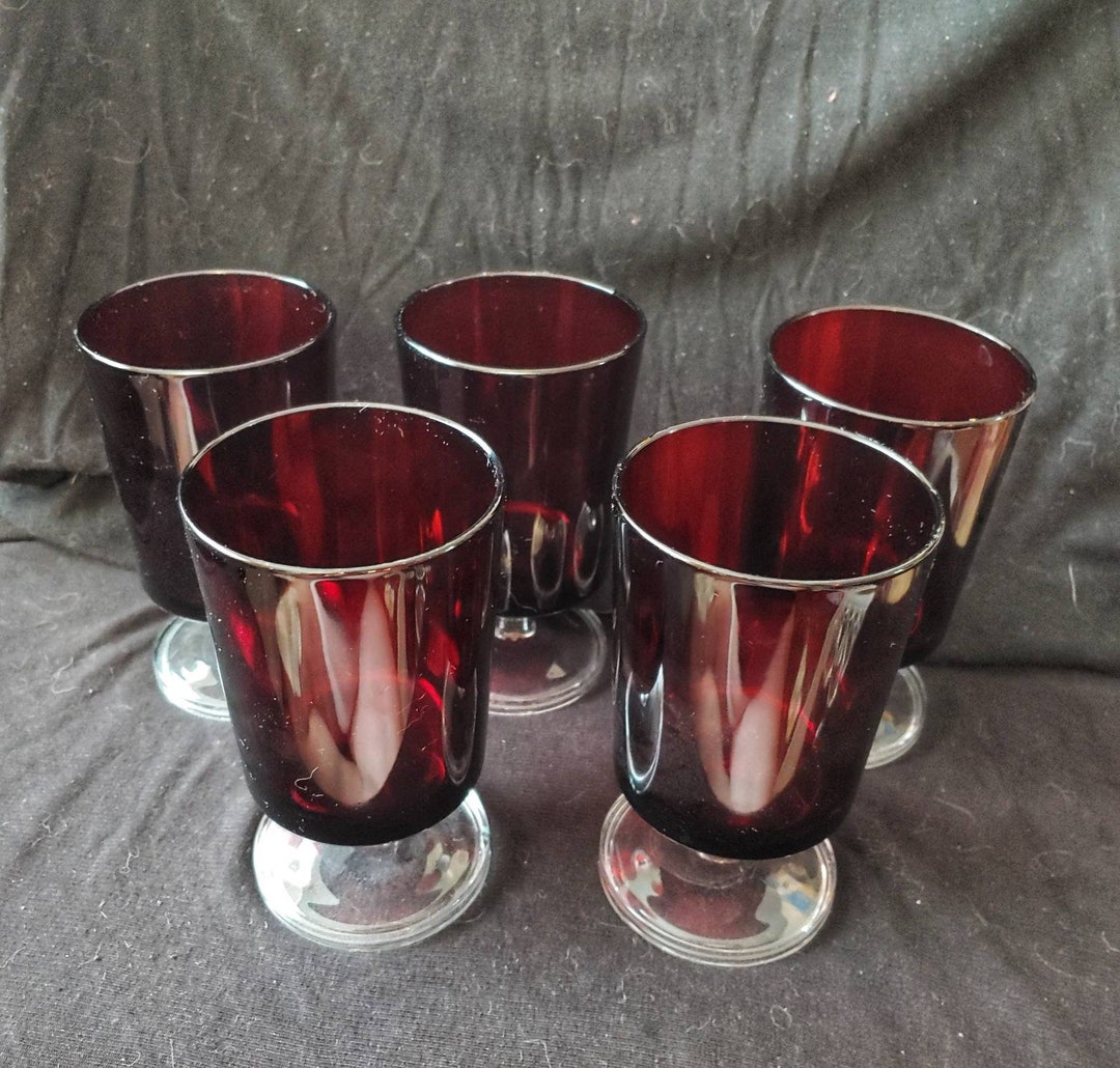 JG Durand Water Glasses - Etsy