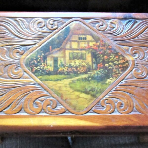 Carved Cedar Keepsake Box - Etsy