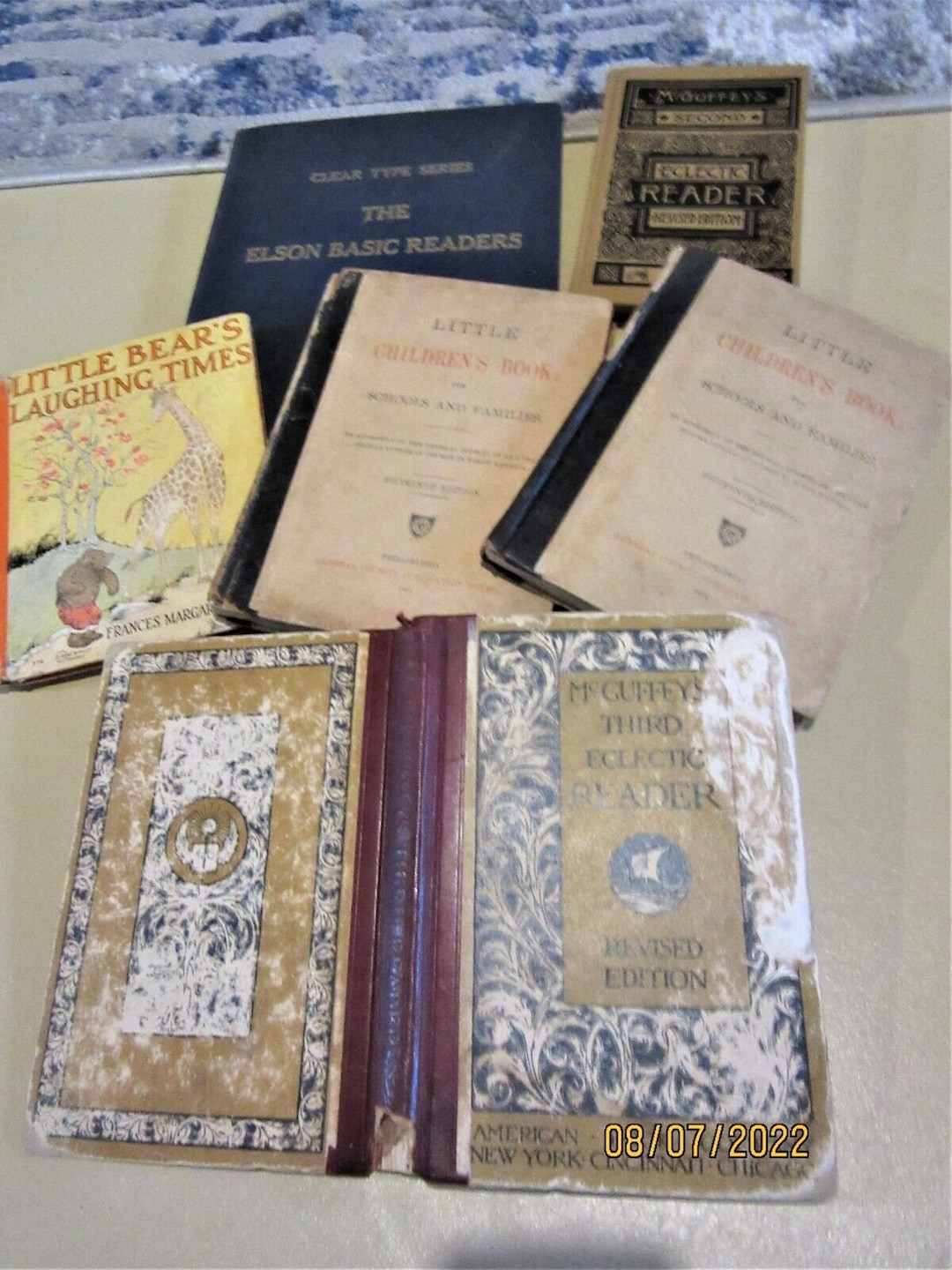 6 School Books Mcguffey Victorian Reader 1879 Reprint, 3rd Reader 1920 ...