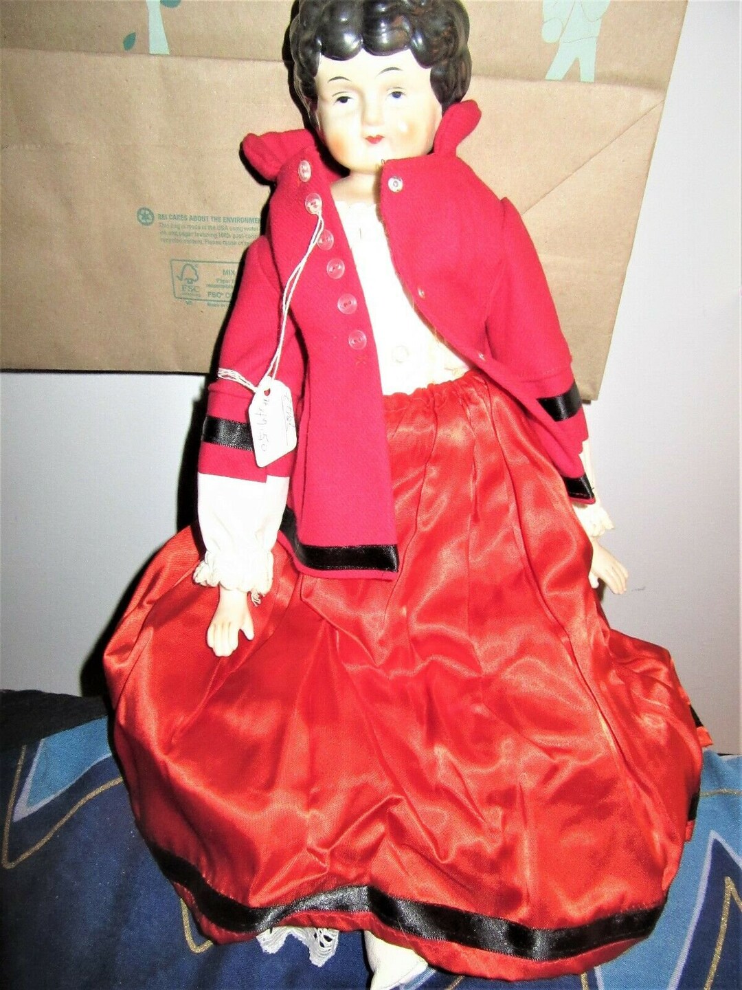 17 Stockman Victorian Type Doll Taiwan Bed Dolls 1970s China Head Lady ...