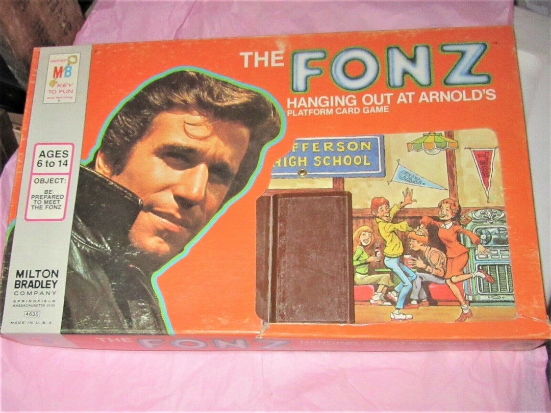 Fonz TV Hanging Out Arnold's HAPPY DAYS Cards Family Board Game Milton ...