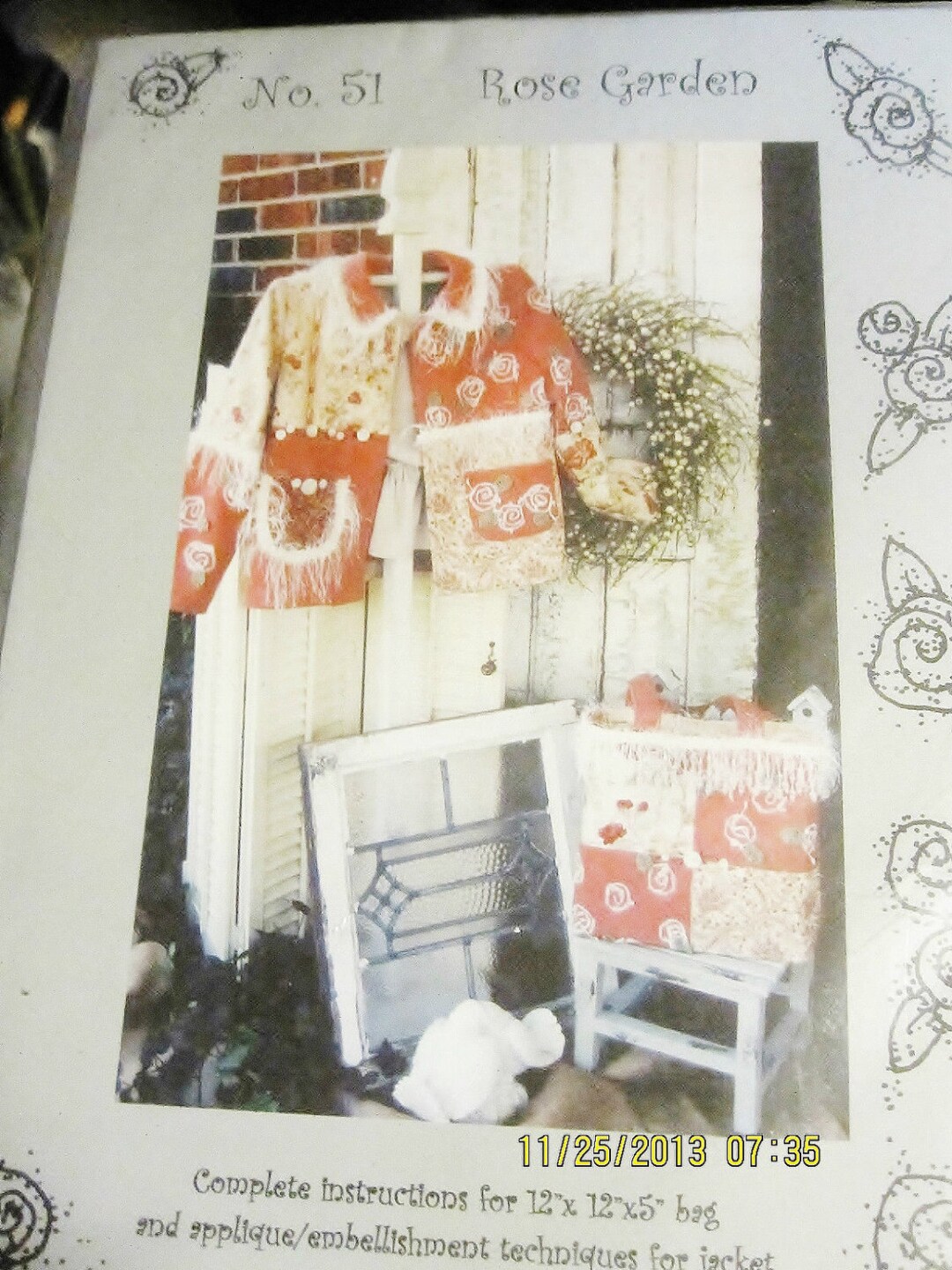 Rose Garden Coat Jacket Quit & Tote Sewing Quilting Pattern NEW Top - Etsy