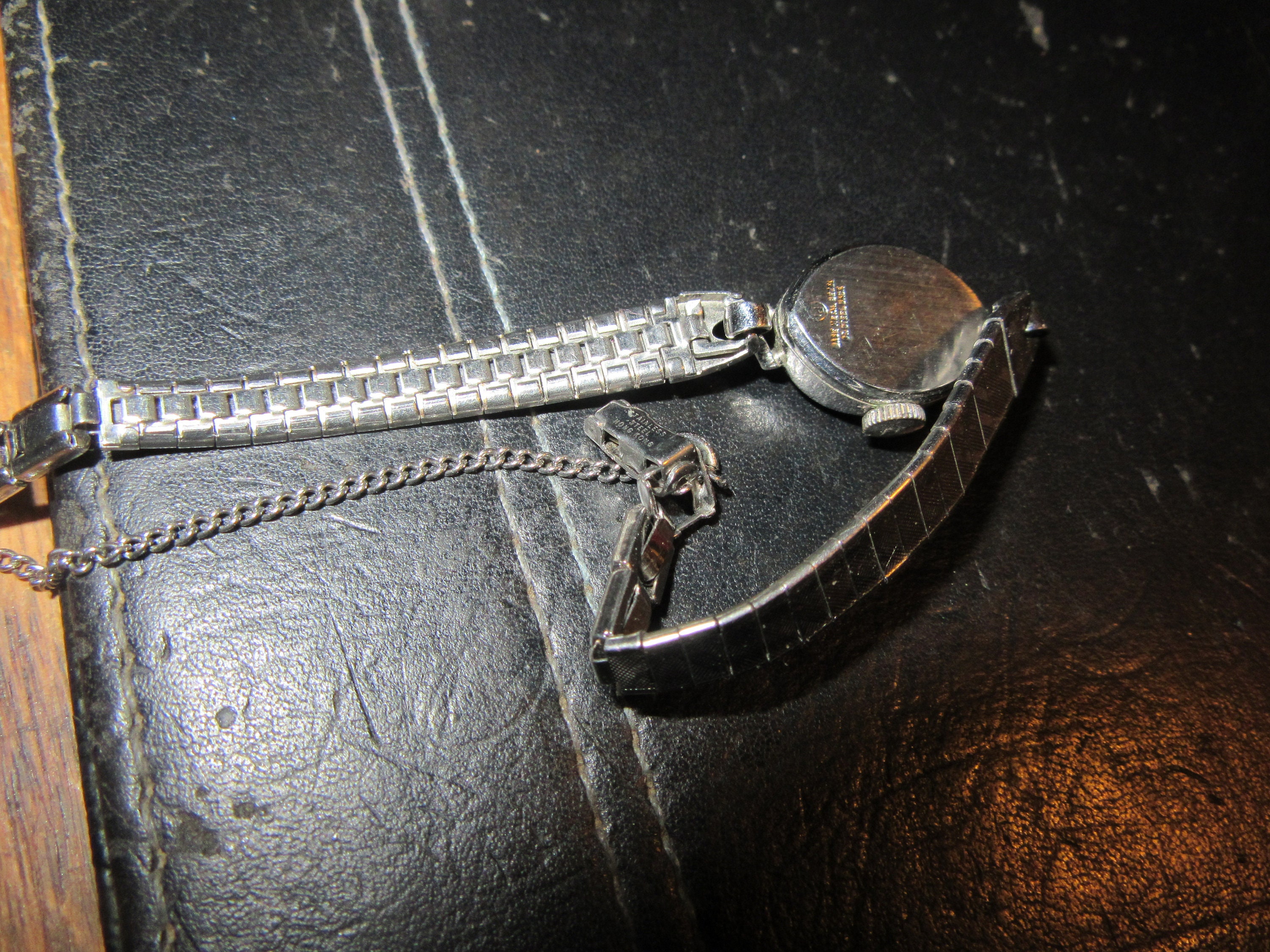 Mid Century Wristwatch Tear Drop Shape 17 Jewel Watch Waltman Jewelry ...