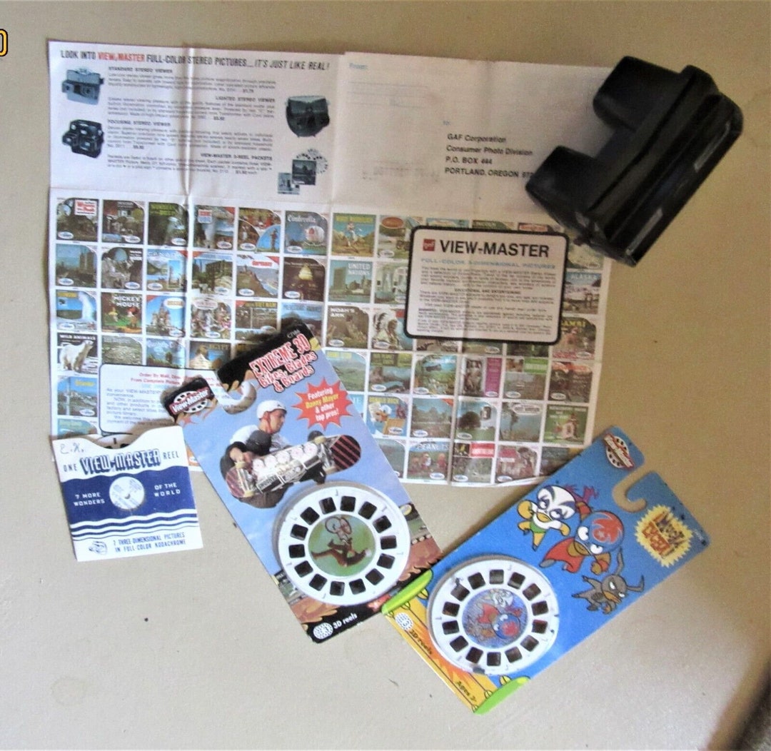 Vintage Viewfinder Toy & Mucha Lucha, Skateboard, Washington DC Reels ...