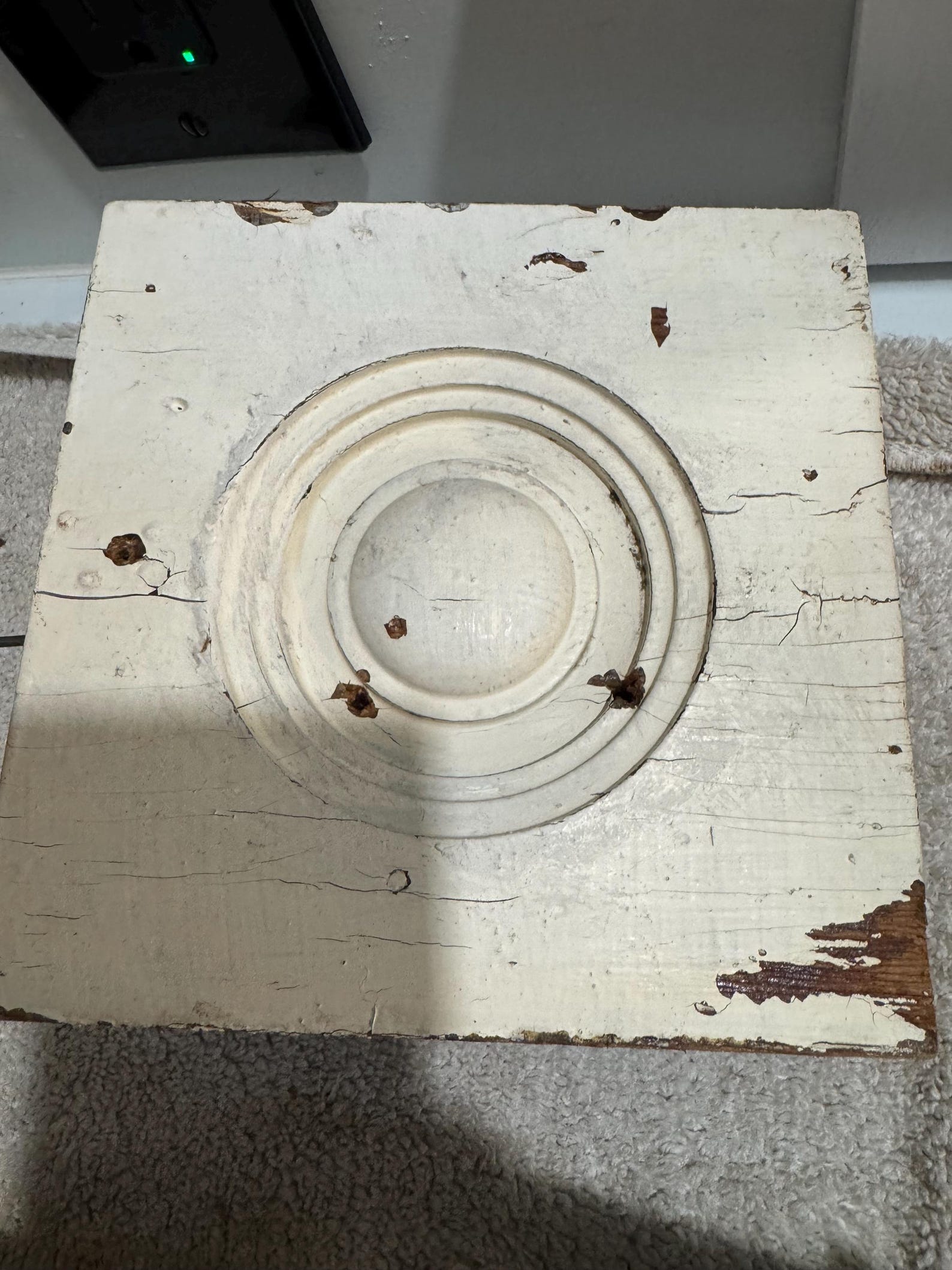 Bullseye Rosettes, Carved Plinth Blocks, Small Corner Blocks, Vintage ...