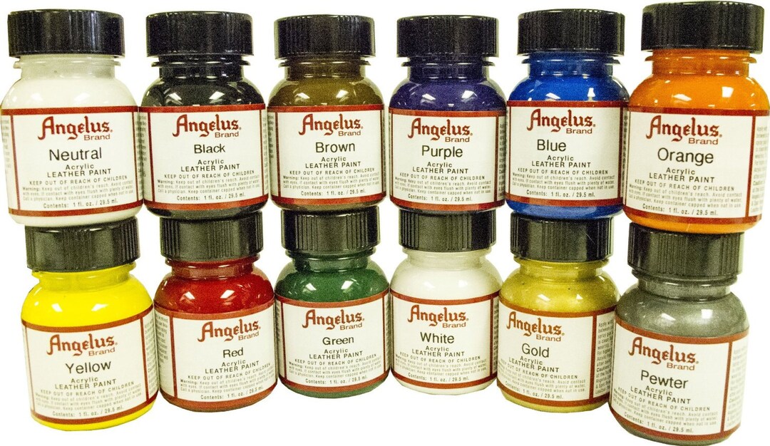 Angelus Acrylic Leather Paint Starter Kits - Etsy